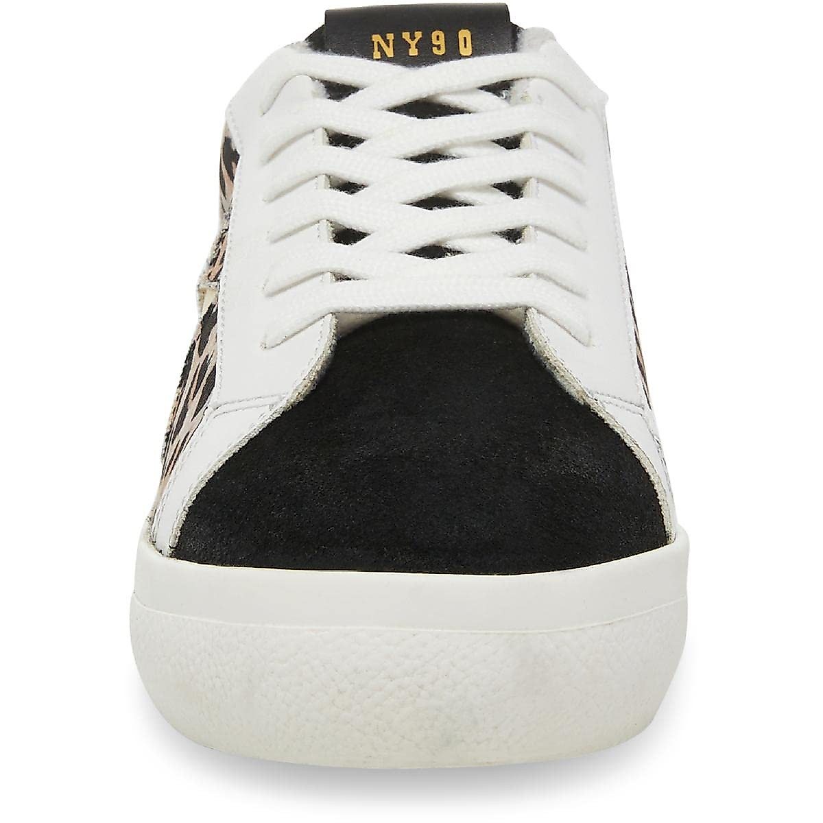 Steve Madden Women's Starling Sneaker, Black/Leopard, 7.5