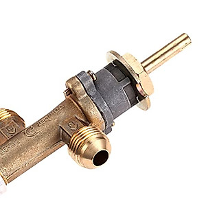 P1TOOLS Low Pressure LPG Propane Gas Fireplace Fire Pit Flame Failure Safety Control Valve Kit （Low Pressure Propane Valve with 3/8" Flare Inlet & Outlet）, Suitable for Gas Grill, Heater, Fire Pit