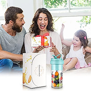 BTOYM Portable Blender, 19oz Personal Hand Blender for Smoothies and Shakes,4400mAh Mini Blender with Rechargeable USB, Six 3D Blades Handheld Juicer Perfect for Home, Travel, Office, Gym