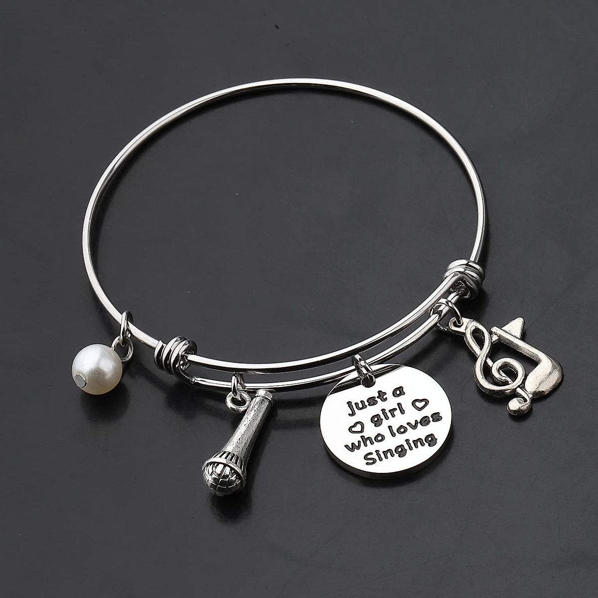 Gzrlyf Singing Lover Gift Singing Bracelet Singer Gift Music Lover Gift (who loves Singing)