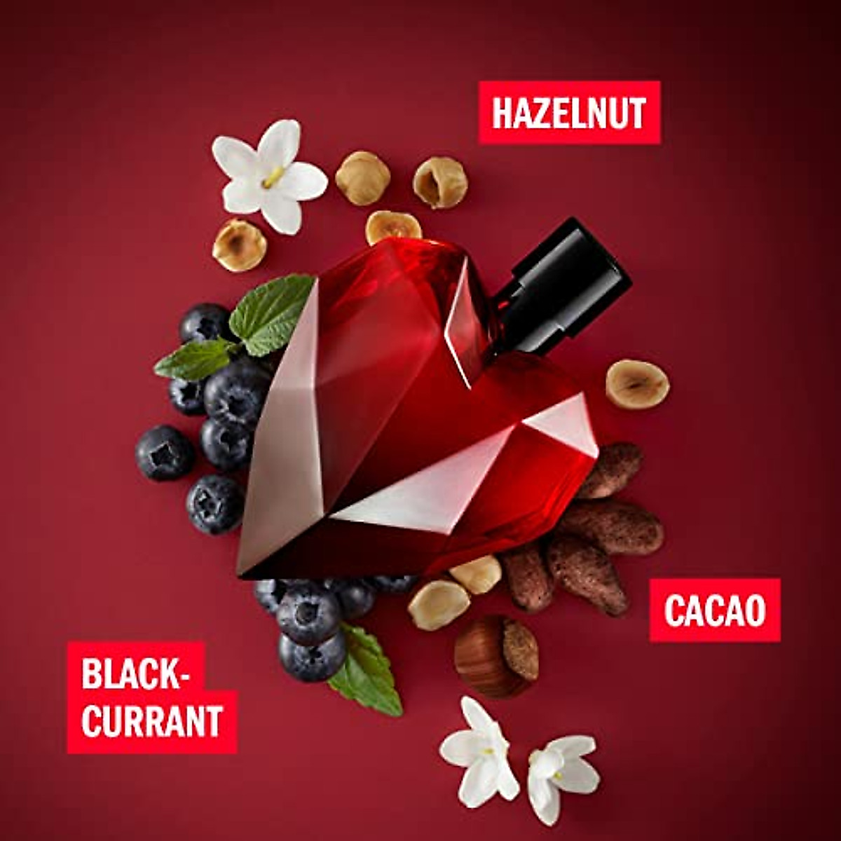 Diesel Loverdose Red Kiss Eau de Parfum Spray Perfume for Women, 1.7 Fl. Oz.