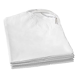 Camp County Beyond Cot Sheets for Toddler and Preschool - Daycare/Pre-School Cot Sheet - Corner Elastic Loops - Cot Bed Fitted Sheet - Poly Cotton Surface Pack of 6 (22" W X 52" L) - White