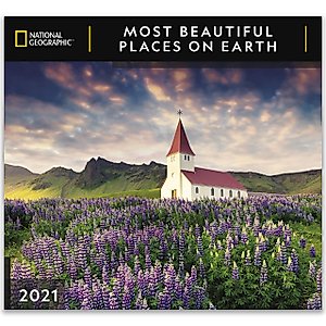National Geographic Most Beautiful Places on Earth 2021 Wall Calendar