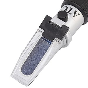Portable Refractometer, 0‑28% Salinity Refractometer Wide Application Fast Measurement Clear Reading for Seawater