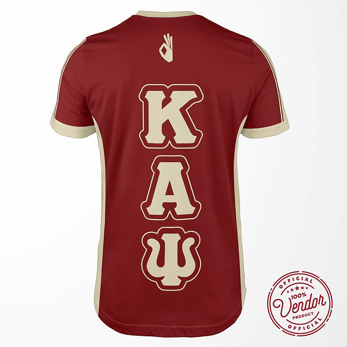 BBGreek Kappa Alpha Psi Fraternity Paraphernalia - Crew Neck T-Shirt - Official Vendor - 1911 Crest - Medium