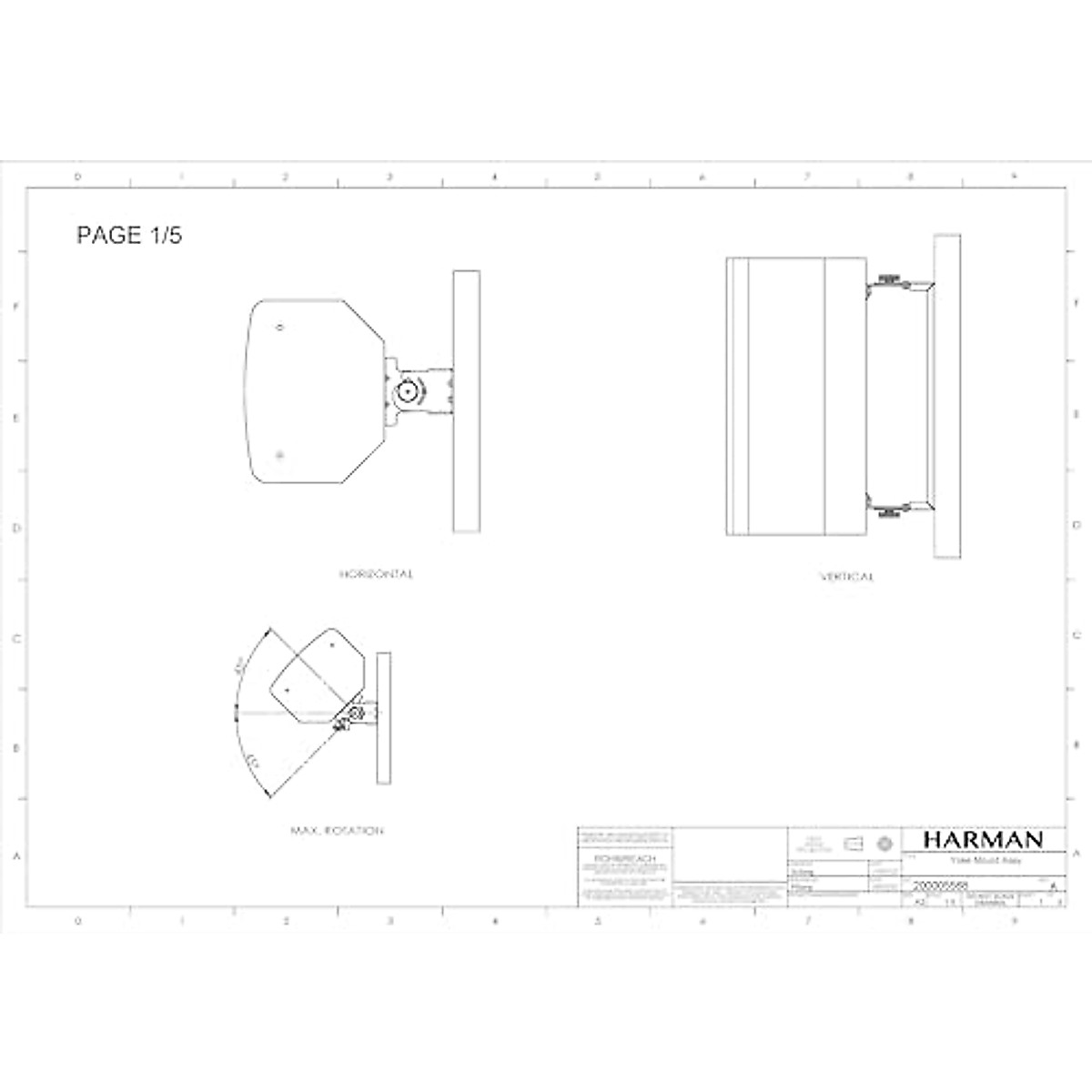 JBL Professional EON700 Series Universal Yoke Mount