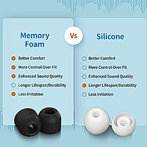 COMPLY Foam Ear Tips for Apple AirPods Pro Generation 1 & 2, Ultimate Comfort| Unshakeable Fit| Assorted S/M/L, 3 Pairs