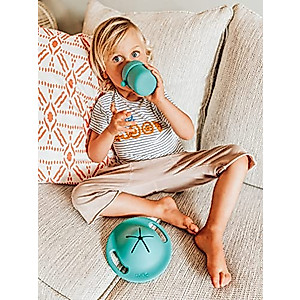 Pura my-my Silicone Sippy Cup 5oz/150ml - Training Cup, Reusable, Platinum Food Grade Medical Grade, Spill Proof Cups for Kids, Toddlers, Babies & Infants (Mint)