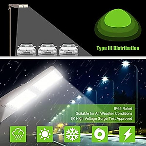 OPENLUX 10 Pack 320W LED Parking Lot Light with Photocell 48000LM LED Shoebox Pole Lights Slip Fit Mount Flood Lights UL Listed 5000K IP65 Outdoor Street Court Commercial Lighting AC 100-277V