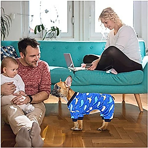 2 Pack Dog Clothes for Small Dogs Boy Girl Fleece Puppy pjs Jammies 4 Leg Dog Pajamas for Chihuahua Yorkie Fall Winter Warm Onesies Jumpsuit Clothing for Pet Dogs Male Female (X-Small Bust 11.02")