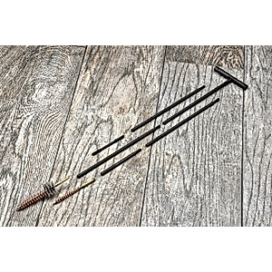 SE 10-Piece Rifle-Gun Cleaning Kit - includes Brass Brushes, Rod Extenders, and Canvas Storage Pouch - GC16M