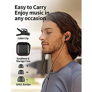 ACAGET USB C Headphones for Galaxy S23 Ultra S22 Plus Type C Earphones Noise Cancelling Wired Headphone Digital DAC HiFi Stereo in Ear Earbuds for Samsung A53 S21 S20 FE Pixel 7 Pro 6A iPad Pro Black