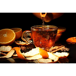 Market Spice Cinnamon Orange Loose Leaf Tea, 8 oz. Package With Brewing And Storage Instructions. (Cinnamon-Orange 8 oz.)