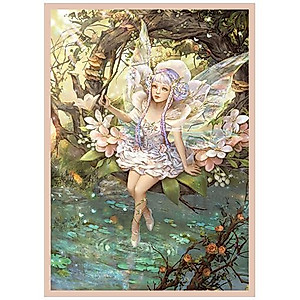 Fantasy North - Tatiana Elgane - Fairy Princess - 100 Smooth Matte TCG Trading Card Sleeves - Fits Magic MTG Commander Pokemon and Other Card Games - Playing Card Sleeves