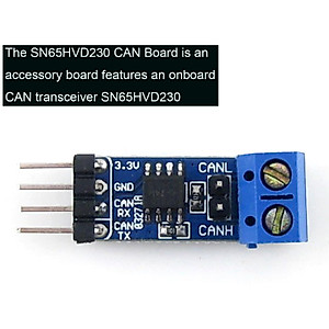 SN65HVD230 CAN Board Accessory Board 3.3V Onboard CAN Transceiver SN65HVD230 Compatible with PCA82C250 with ESD Protection. for Connecting Microcontrollers to The CAN Network