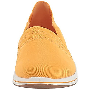 Clarks Women's Breeze Step Loafer, Yellow Canvas, 8 Wide