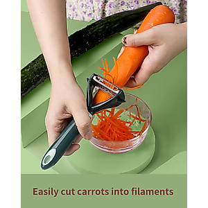 Tododli vegetable peelers for kitchen (3 set)，sharp stainless steel peelers,multi fruit peeler machine, suitable for peeling and pitting potatoes, cucumbers, carrots, apples, peach