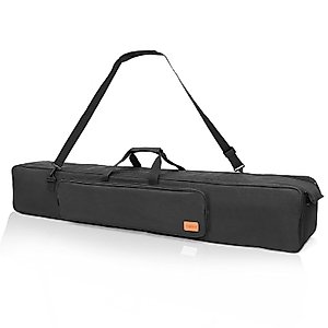 TORIBIO Tripod Case Bag 50"x8.2"x8.2"/127x21x21cm with Padded Water-resistant Heavy-Duty Multi-Function Tripod Carrying Case with Strap,Suit for Lights, Speakers, Cameras, Booms, Microphone Stands
