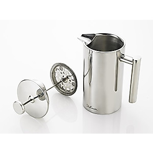 Bellemain French Press Coffee Maker Extra Filters Included, 35 oz, Stainless Steel