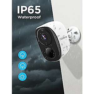 Security Cameras Wireless Outdoor, 2K Battery Powered Spotlight Siren Alarm Indoor Home Camera, Color Night Vision, 2-Way Audio, AI Detection, Cloud/SD, Waterproof, Work with Alexa, No Monthly Fee