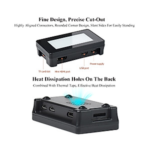 2.13inch Touch e-Paper Display with ABS Case for Raspberry Pi Zero 2 W/Raspberry Pi Zero/Pi Zero W/Pi Zero WH, 250x122 Pixels E-Ink, Paper-Like Effect Support Partial Refresh