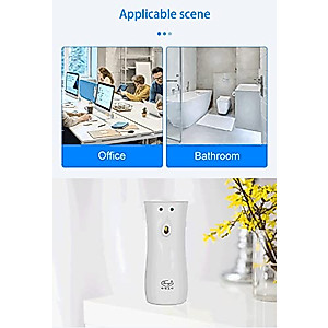 Air Fresheners Automatic Spray, FENGJIE Automatic Air Freshener Spray Dispenser, Compatible with Glade Air Wick 6oz/10oz Air Freshener Refills, Wall Mount/Stand for Home and Bathroom, White