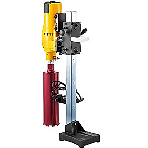 Happybuy 8 Inch/205MM Diamond Core Drilling Machine 3980W Diamond Core Drill Rig with Stand and Drill Bits,Wet Dry Core Drill Rig for Diamond Concrete Drilling Boring (Drill Bit Diameter: 4.25"/108MM)