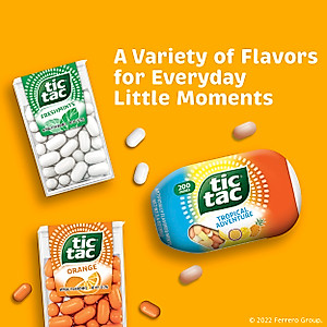 Tic Tac Fruit Adventure Mints, 4 Count, On-The-Go Refreshment, 3.4 Oz Each