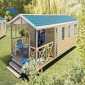 20 Ft Tiny Movable Prefab House to Live in 1 Bathroom, 1 Bedroom & 1 Kitchen- for Small Family. Bachelor Nest