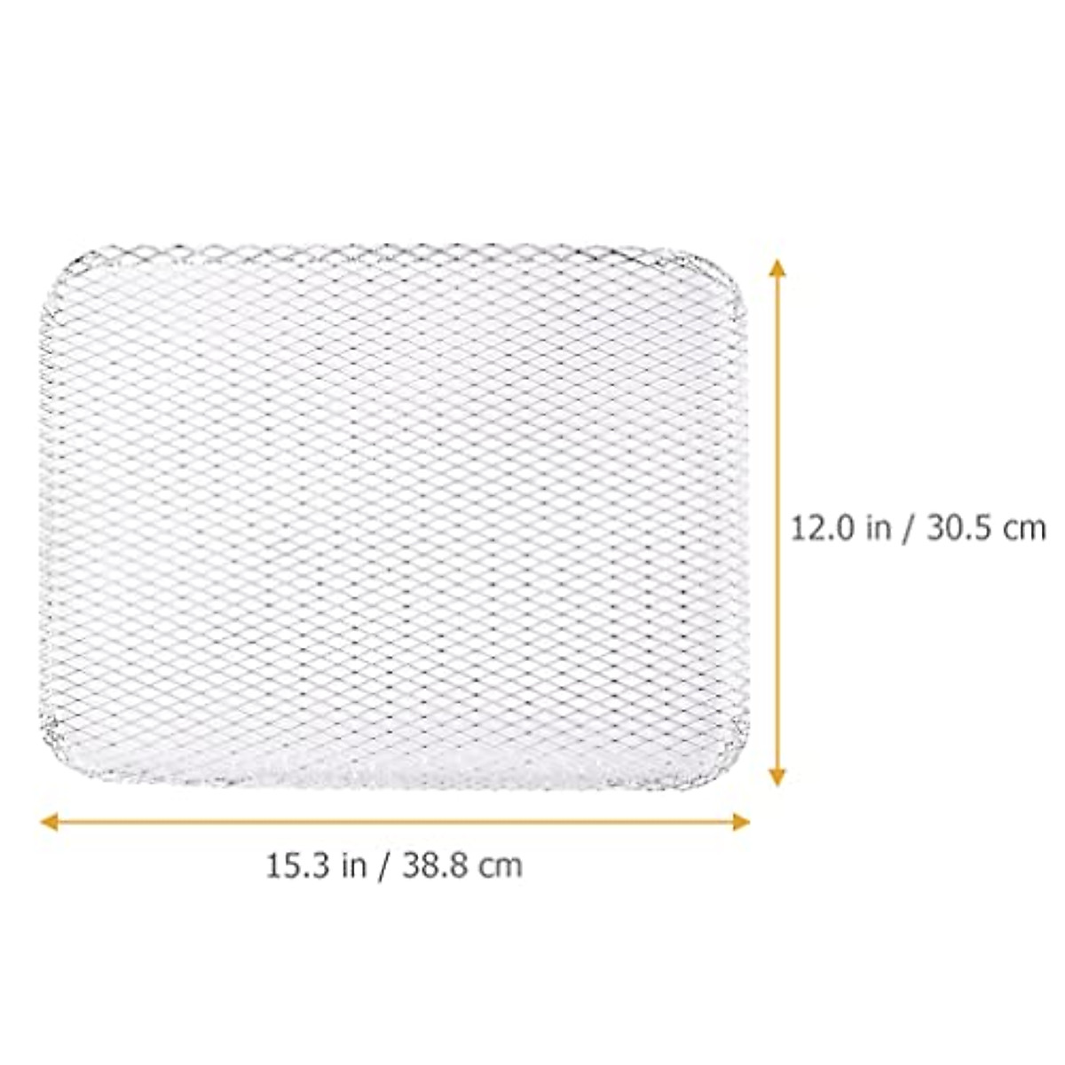 Luxshiny BBQ Grill Mesh Mat: 10Pcs Disposable Aluminum Grill Topper Broiler Net Pans Non-Stick Cooking Grid Grates Pad Baking Tools for Outdoor Camping Barbeque Picnics Backpacking Backyards