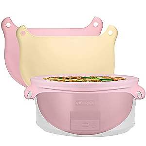 OUTXE 3 Pack Silicone Slow Cooker Liners Reusable Fit 6-8 Quarts Crockpot Leakproof & Easy Clean Bags Liners for Oval or Round Pot
