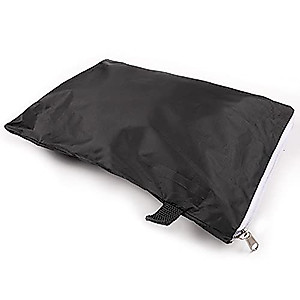 ANMINY Waterproof Patio Chair Covers Outdoor High Back Stackable Dining Bar Stool Lawn Chair Cover Furniture Protector Sun Resistant - Black, Pack of 1