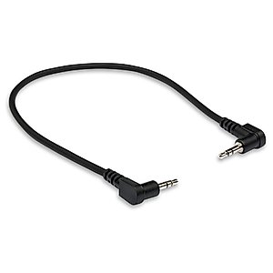 Hosa CMM-100.8RR Right Angled 3.5 mm TRS Stereo Interconnect Cable, 8 Inch