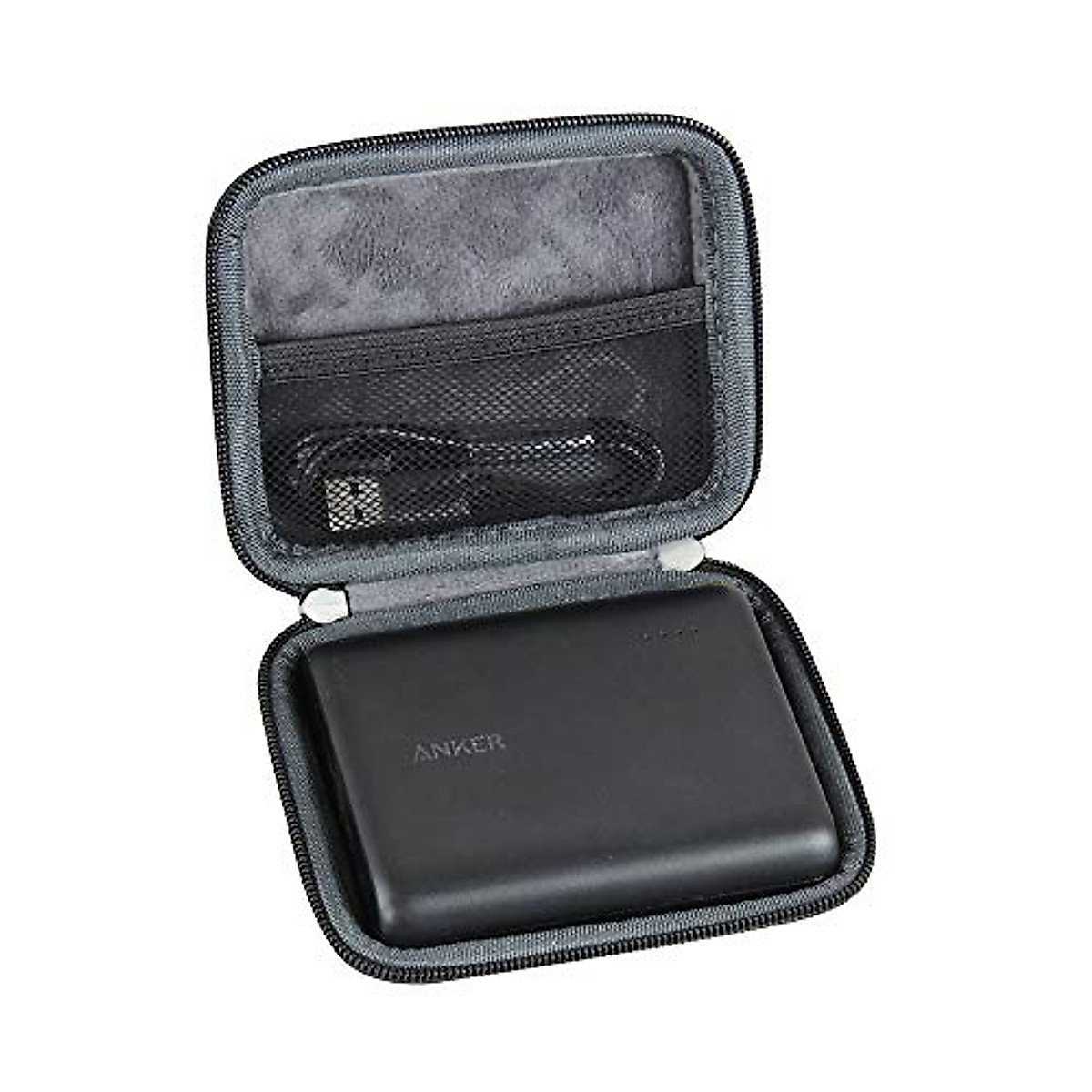 Hermitshell Hard EVA Travel Case Fits Anker PowerCore 13000 Portable Charger - Compact 13000mAh 2-Port Ultra Portable Phone Charger Power Bank (Black)