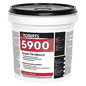 ROBERTS 5900-1 Ceramic Tile Adhesive, 1 Gallon, 128 Fl Oz