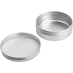 Tosnail 36 Pack 4 oz Aluminum Round Tins Empty Tins Candle Tins Spice Tins with Screw Top Lids