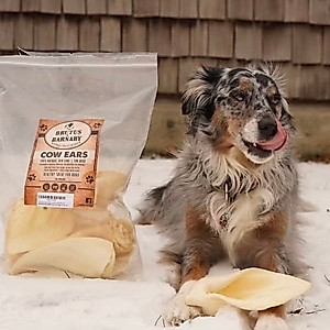 Premium Cow Ears For Dogs, Thick Cut & All-Natural Whole Ears, 100% Grass Fed Beef, No Additives Or Hormones, Safe Rawhide Alternative, Great Dog Treat Alternative To Pig Ears, Bully Sticks, Dog Bones