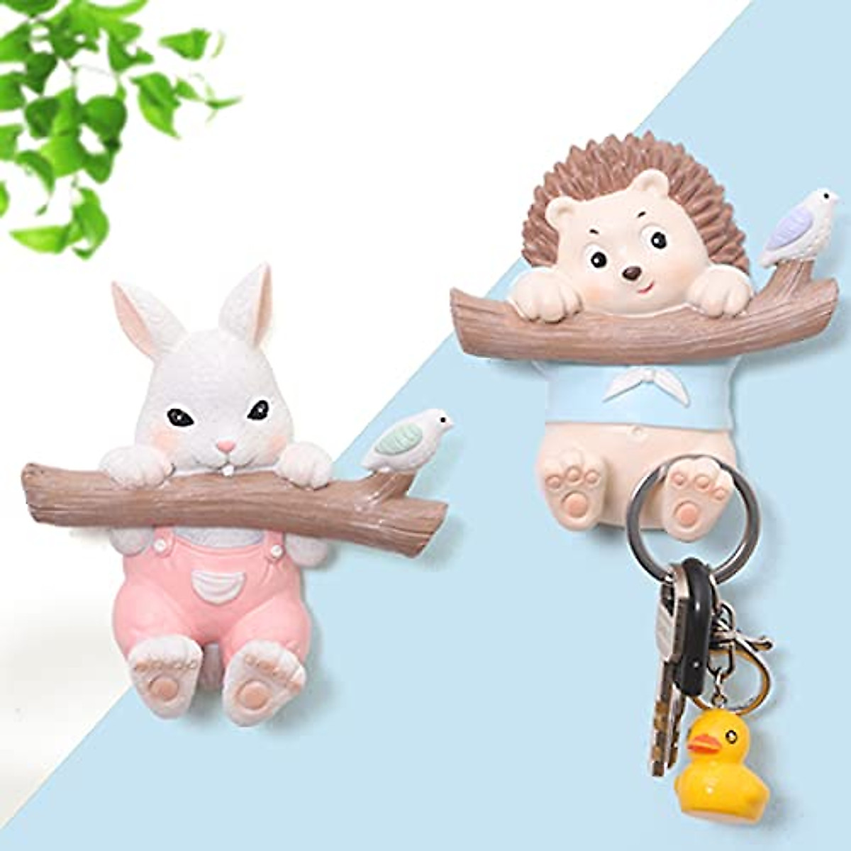 CmfyArt Cute Cartoon Animal Wall Hooks, Coat Hooks Wall Mounted Creative Holding Tree Trunk Animals Hooks Heavy Duty Robe Hat Rack Hooks for Hanging Bathroom Towels Clothes Hanger Plug Holder -Sloth