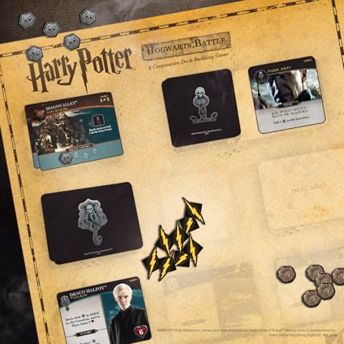 USAOPOLY Harry Potter Hogwarts Battle Cooperative Deck Building Card Game | Official Licensed Merchandise Board Great Gift for Fans Movie artwork For 132 months to 1188 months