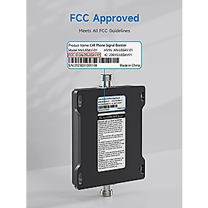 Cell Phone Signal Booster for Verizon and AT&T | Up to 4,500 Sq Ft | Boost 4G LTE 5G Signal on Band 12/13/17 | 65dB Dual Band Cellular Repeater with High Gain Antennas | FCC Approved