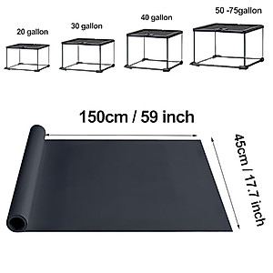 RUNANIA Bearded Dragon Tank Accessories, Reptile Carpet Terrarium Bedding Substrate Liner Reptile Cage Mat for Lizard Tortoise Leopard Gecko Snake (Grey)