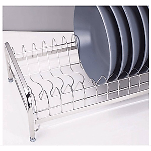 Plate Rack Draining Dish Rack Stainless steel single-layer dish rack drain rack dish rack dish rack dish rack for Kitchen Countertop Pan Plate Holder