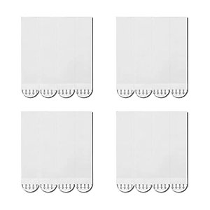 JELLYSUB 40 Pieces Large Refill Strips, Double Sided Adhesive Strips Damage Free, Water-Resistant Replacement Hanging Strips for Indoor Hooks Caddies (Large)