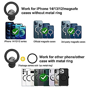 JCWINY CD Slot Ultra Magnetic Phone Holder for Car 360° Adjustable CD Magnetic car Phone Holder Mount Compatible for MagSafe Car Mount for iPhone 14 13 12 Pro Max Mini MagSafe Case and All Cell Phones