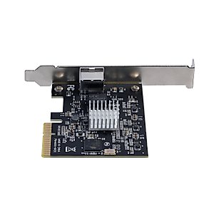 StarTech.com 1 Port PCI Express 10GBase-T/NBASE-T Ethernet Network Card - 5-Speed Network Support: 10G/5G/2.5G/1G/100Mbps - PCIe 2.0 x4 (ST10GSPEXNB)