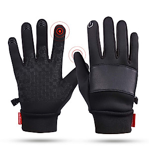SkyGenius Winter Gloves for Men Women, Thermal Gloves Anti Slip Touchscreen Cold Weather Warm Gloves for Cycling Running Biking Driving Hiking(S)