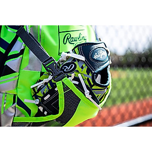 Rawlings | REMIX Backpack Equipment Bag | T-Ball & Youth Baseball / Softball | Green