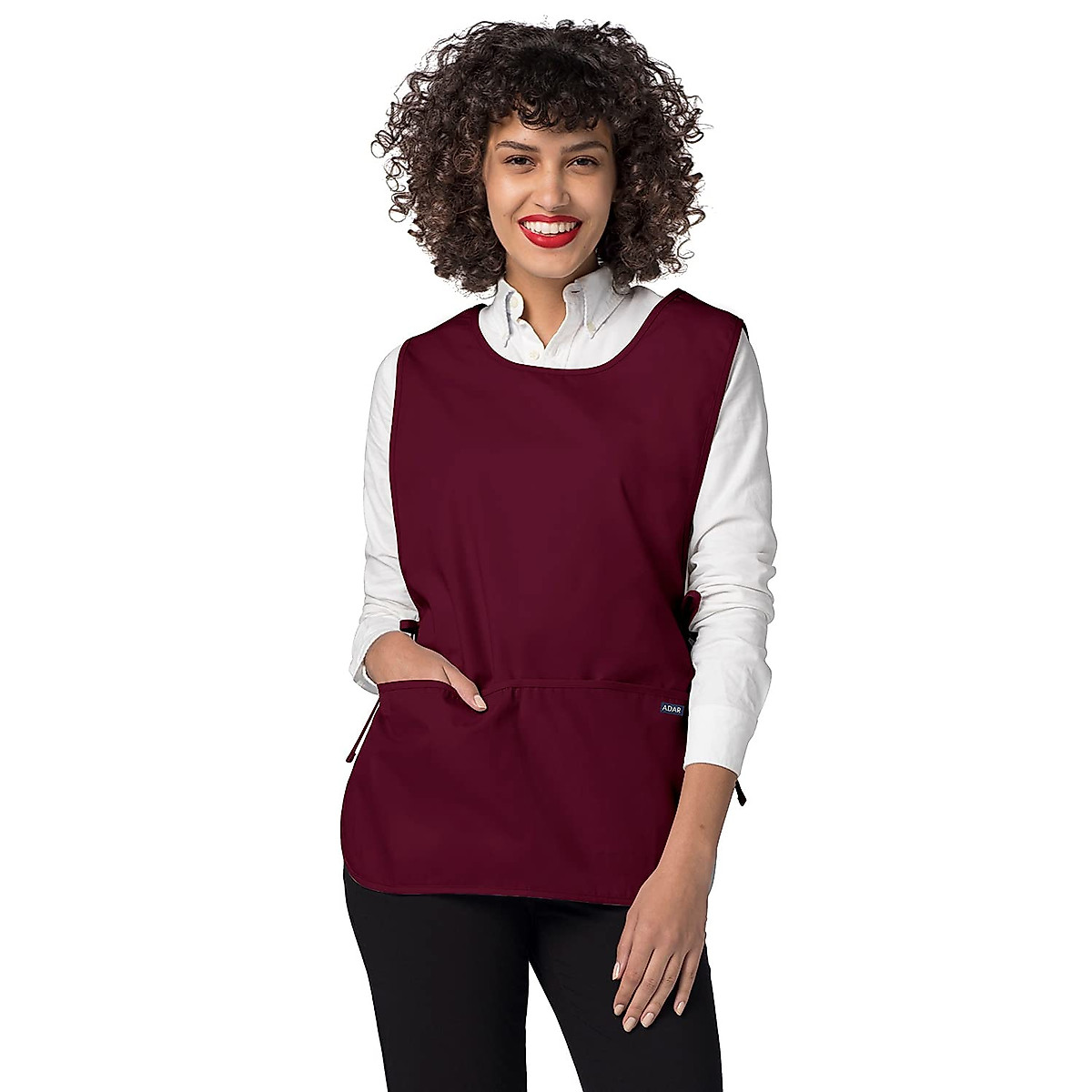 Adar Universal Cobbler Apron Multi Color 2 Pack - Unisex Cobbler Apron - 7022M - Burgundy/Navy - X