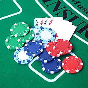 Hathaway No Limit 3-in-1 Portable Casino Tabletop, Black/Green