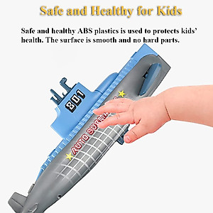 NEXTAKE Windup Submarine Bath Toy Clockwork Pigboat Floating Toy SUB Tub Toy Swimming Bathtub Toy Water Toy Fish Tank Toy Submarine Model Toy for Boys and Girls